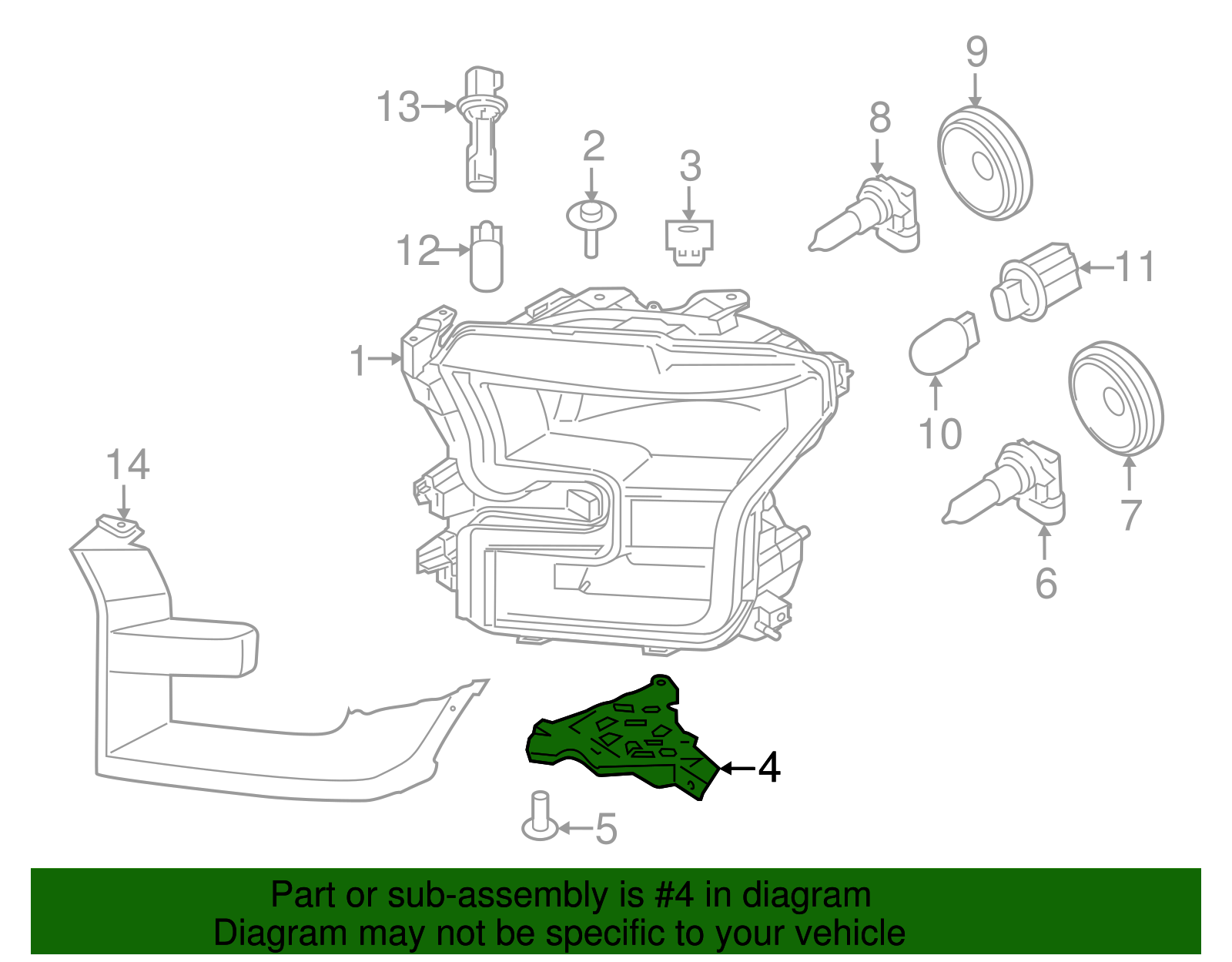 2015-2020 Ford F-150 Bracket - Driver's Side (LH) FL3Z-17C973-A ...
