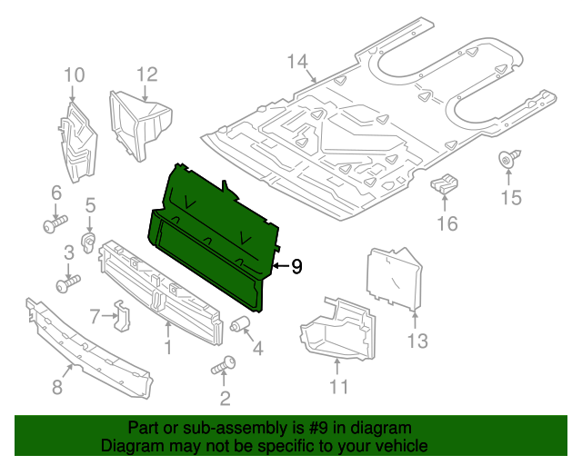 2017-2023 Porsche Panamera Center Duct 971-121-707-D | OEM Parts Online