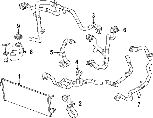 2023-2024 GM Drive Motor Inverter Coolant Line 86803293 GM ...