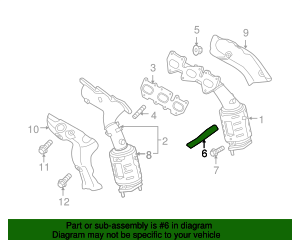 2010-2016 Hyundai Genesis Coupe Exhaust Manifold Bracket 28527-3C700 ...