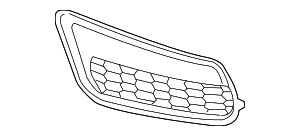 2013-2015 BMW X1 Lower Grille 51117845542 | OEM Parts Online