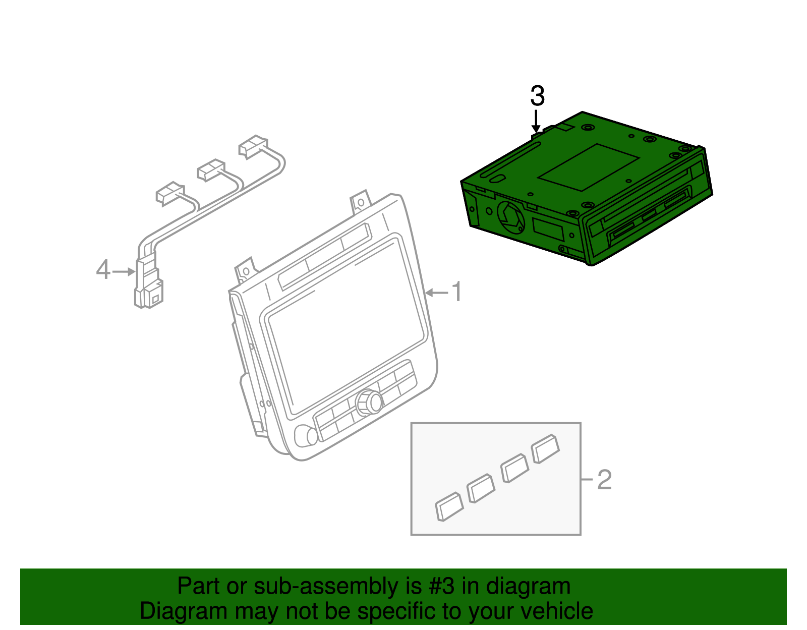 2014 Volkswagen Touareg GPS Navigation Control Module 7P6-035-664-EX ...