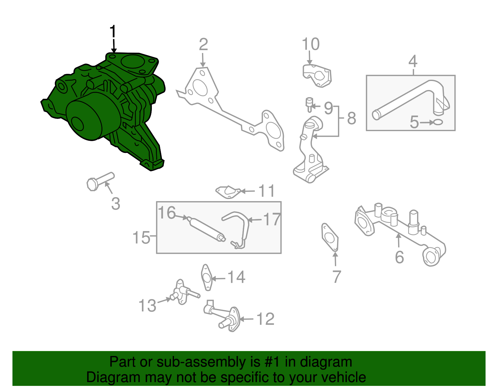 25100-39802 - Water Pump Assembly 2003-2006 Kia Sorento | Kia.Parts Store