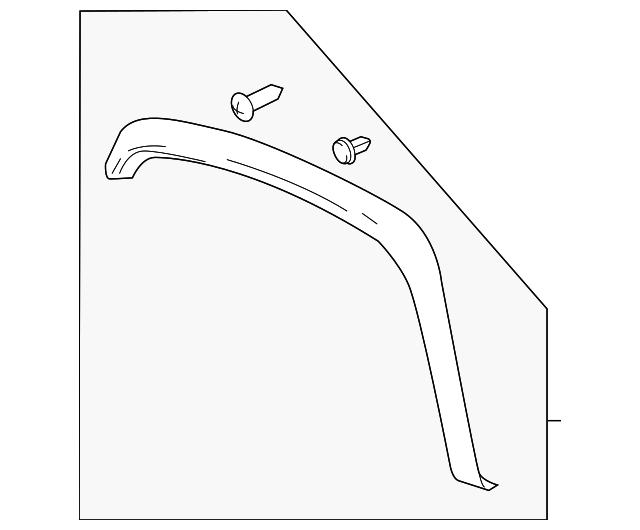 2017-2020 Chevrolet Colorado Front Passenger Side Wheel Opening Molding ...