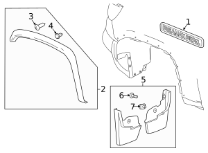 84367185 GM Front Driver Side Wheel Opening Molding | GM Parts Store