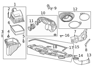 2021-2024 GM F Duct 84789747 GM | GMPartsDirect.com