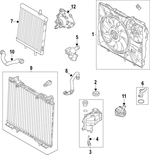Radiator & Components for 2020 Land Rover Defender 110 | Land Leaping ...
