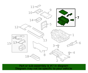 2023-2024 Lincoln Aviator Box Assembly Stowage LC5Z-78045A36-AM | OEM ...