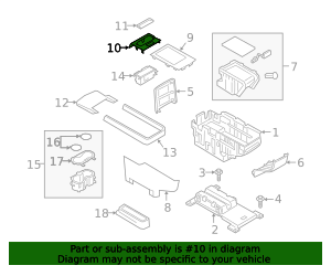 LC5Z-78045A76-CA - Panel Assembly Console - 2020-2023 Lincoln Aviator ...