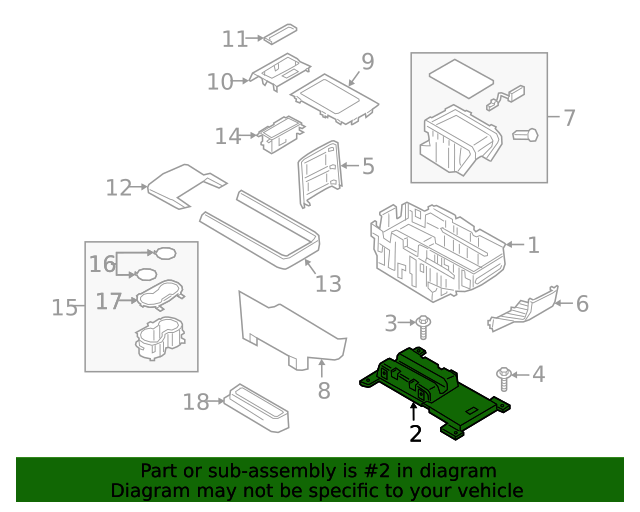 2020 Ford Center Bracket LB5Z-78047A18-A | Varsity Ford