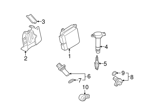 Ignition System for 2012 Mitsubishi Lancer | Mitsubishi Parts Warehouse