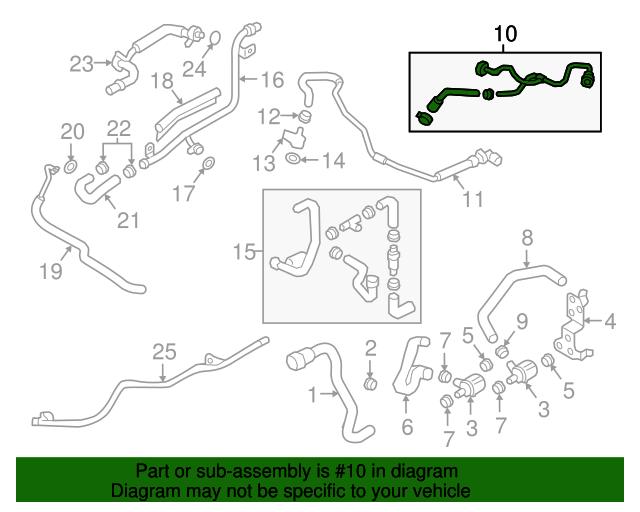2017-2020 Audi Breather Tube 8W0-121-081-AN | OEM Parts Online