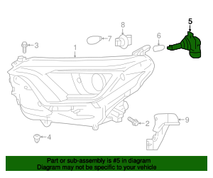 90981-13102 - Headlight Bulb - 2016-2018 Toyota RAV4 | OEM Parts Quick