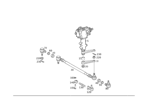 Steering Linkage for 2008 Mercedes-Benz G55 AMG | MB Parts Center