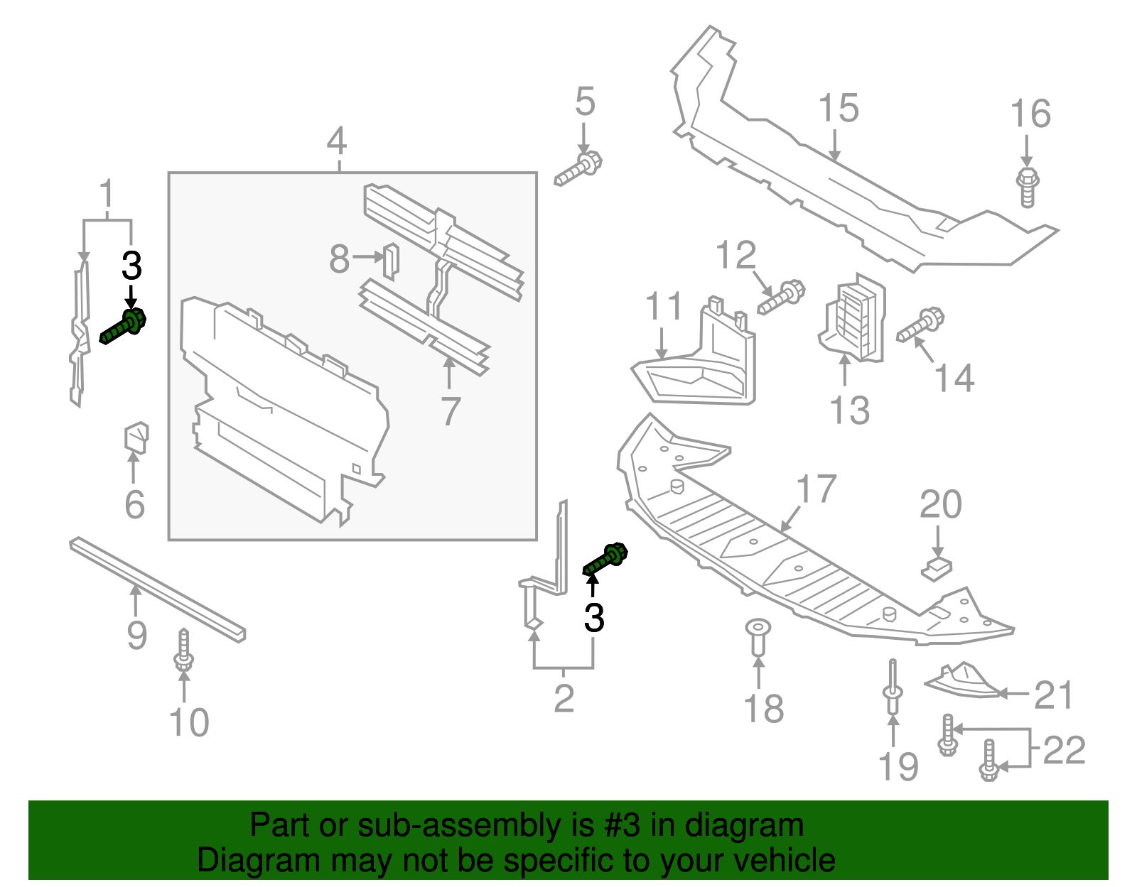 2005-2025 Ford Wheelhouse Cover Clip W705681-S300 | OEM Parts Online