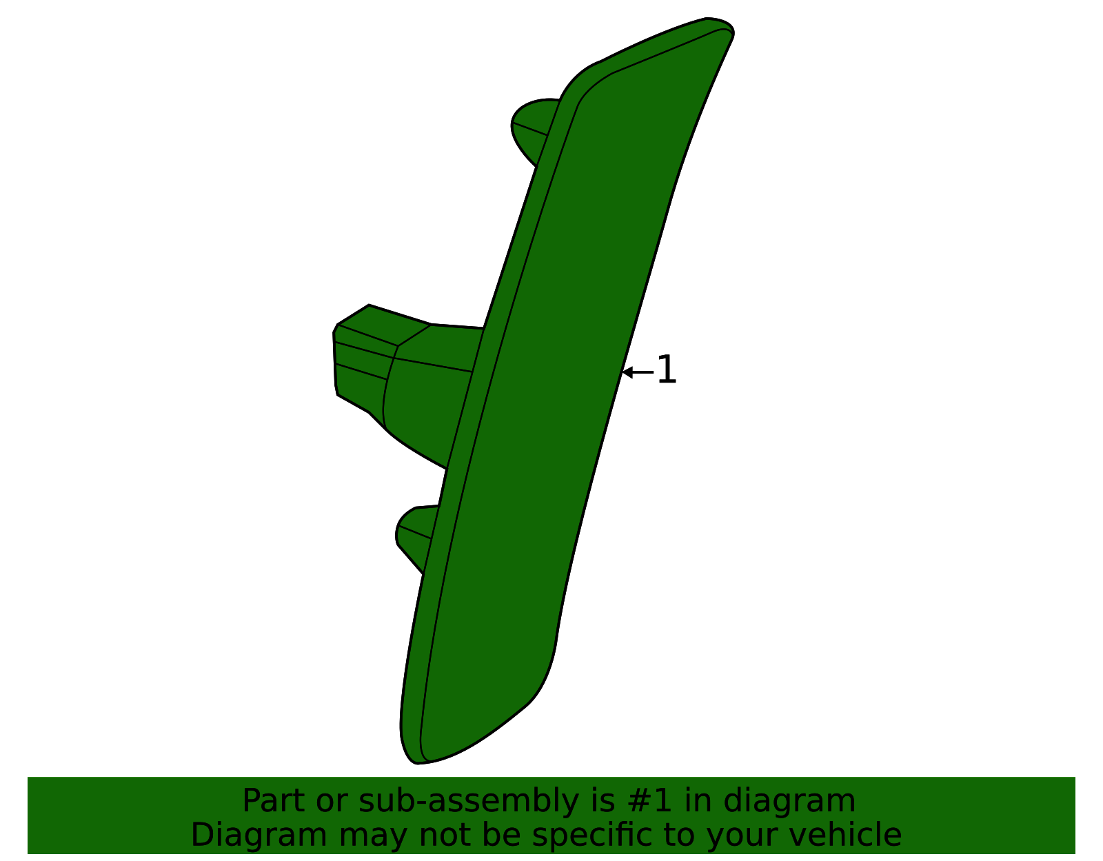 Genuine OEM Front Driver Side Marker Lamp Part# 84691127 Fits 2020-2024 ...