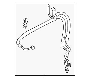 2005-2009 Subaru Power Steering Pressure Hose 34610AG11A | Subaru Parts ...