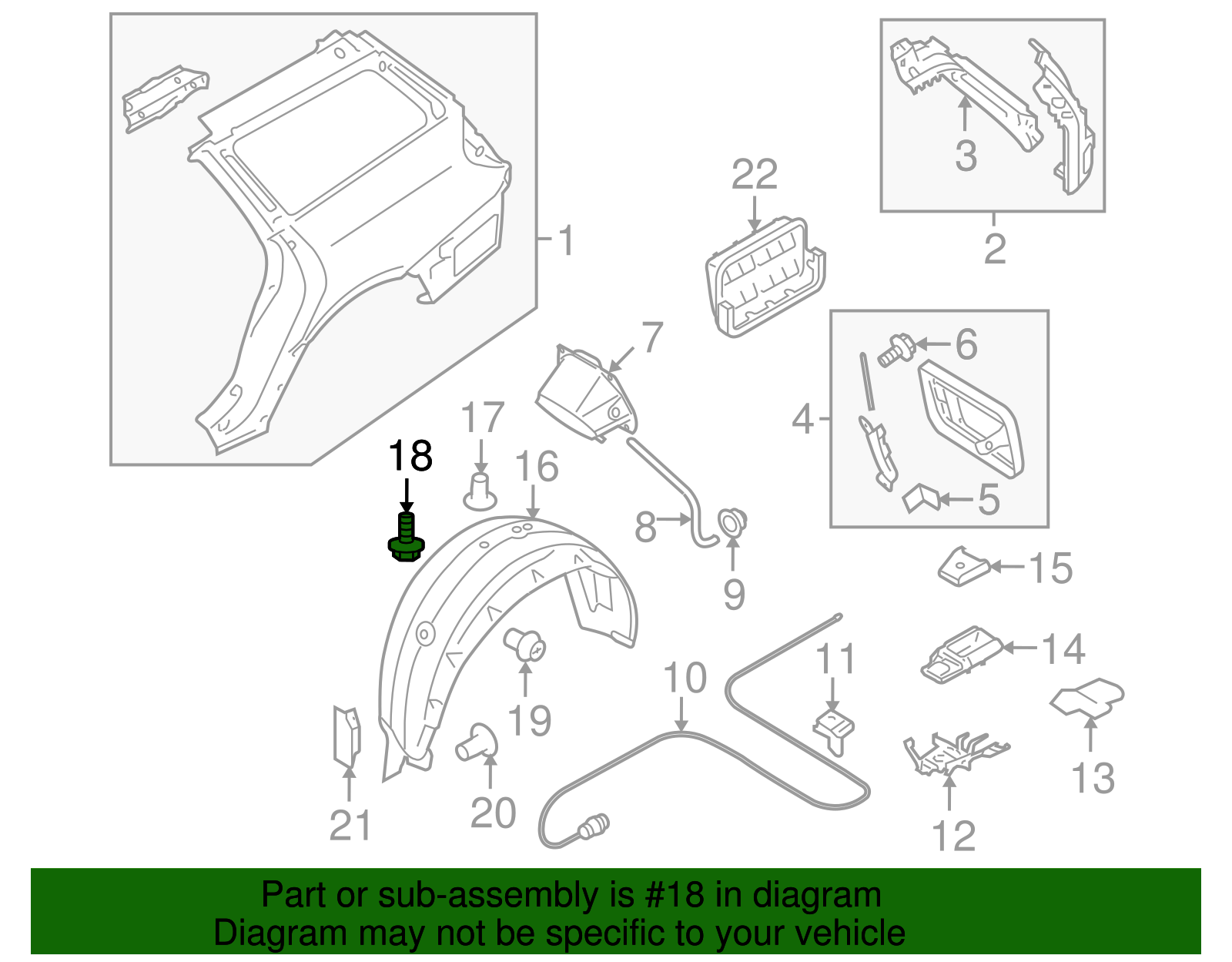 2005-2009 Subaru Splash Shield Screw 904560041 | Subaru Parts Guys