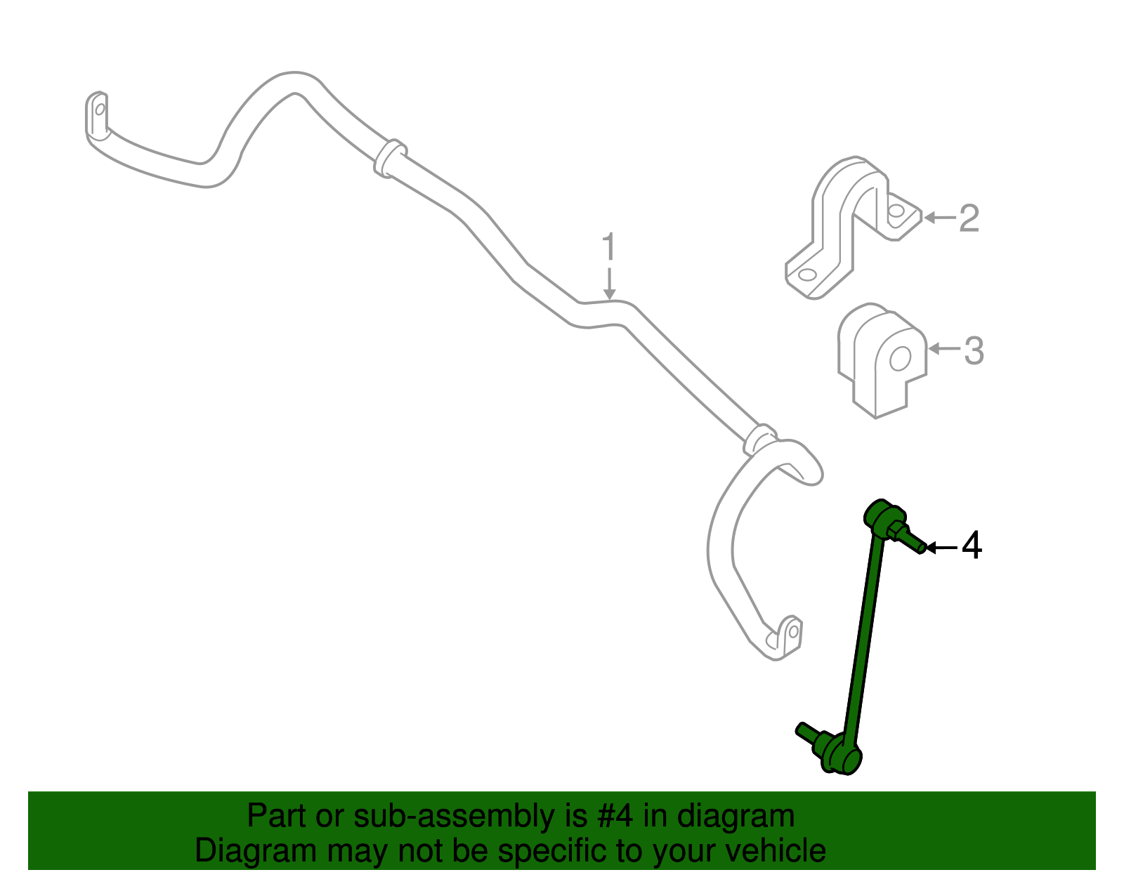 54618-4BA0C - Stabilizer Link - 2014-2024 Nissan | Nissan OEM Parts Direct