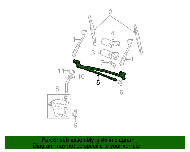 1992-2021 Ford OEM NEW Ford 2003-14 Windshield Wiper Arm Shaft ...