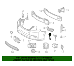 53879-06100 - Bumper Cover Mount Cushion - 2010-2018 Lexus | My L Parts