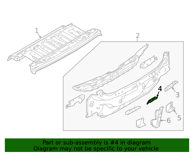 2016-2020 Toyota Bumper Bracket 58386-WB001 | Toyota Parts Center