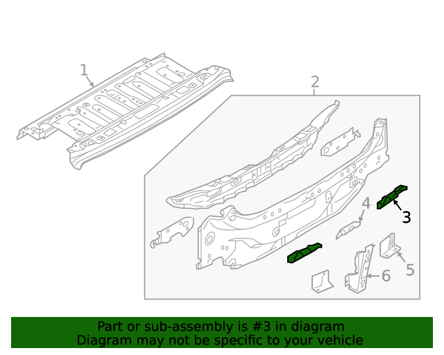58385-WB002 - Bumper Bracket - 2016-2020 Toyota | OEM Genuine Toyota Parts