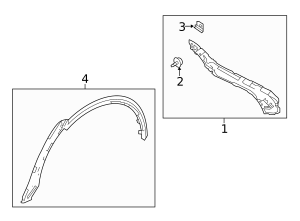 2022-2024 Acura MDX Opening Molding 74410-TYA-A00 | OEM Parts Online