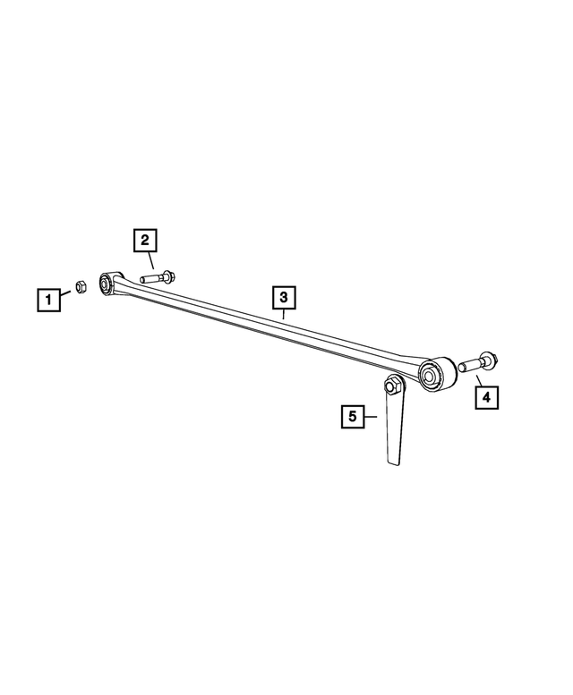 68414804AB - Rear Track Bar 2014-2024 Ram 2500 | Mopar Factory Parts