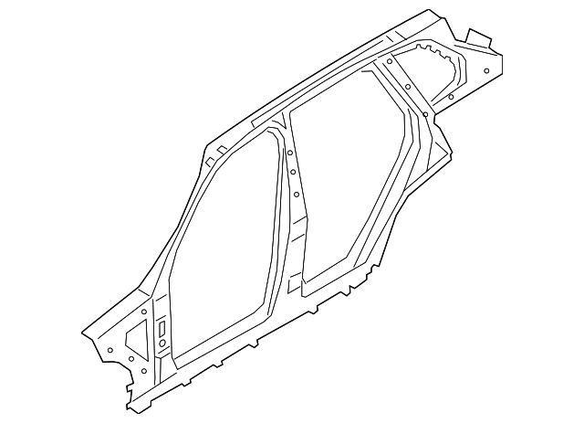 Genuine BMW 41-00-7-955-044 | Inner Side Frame | FREE Shipping on Most ...