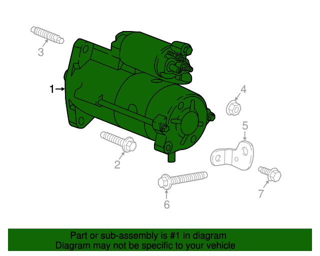 2017-2024 GM Starter 12707576 GM | GMPartsDirect.com