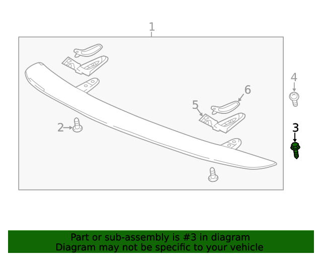 90101-TBJ-A01 - Spoiler Assembly Bolt 2018-2020 Honda Civic | Honda ...