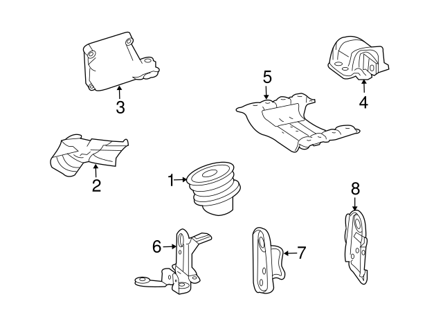 221-240-10-18 - Automatic Transmission Mount 2008-2010 Mercedes-Benz ...