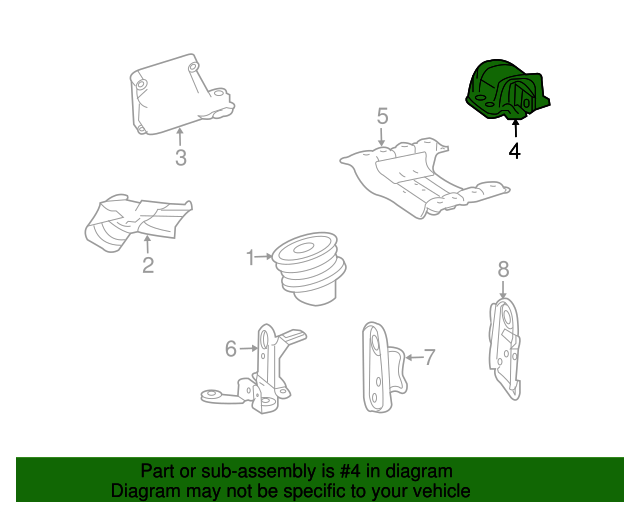 221-240-10-18 - Automatic Transmission Mount 2008-2010 Mercedes-Benz ...