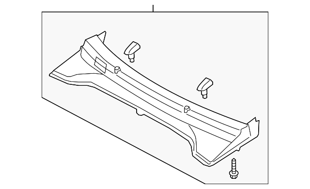 2018-2021 Hyundai Cowl Grille 86150-J9000 | OEM Parts Online