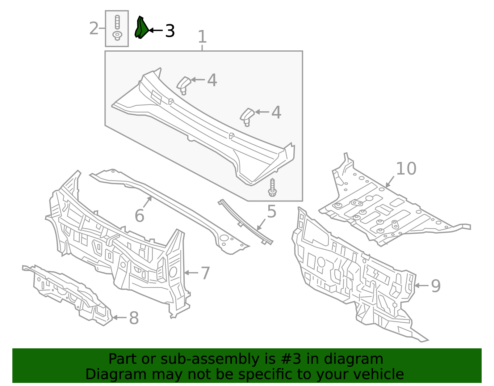 86154-J9000 - Cowl Side Panel 2018-2023 Hyundai | AutoNation Parts