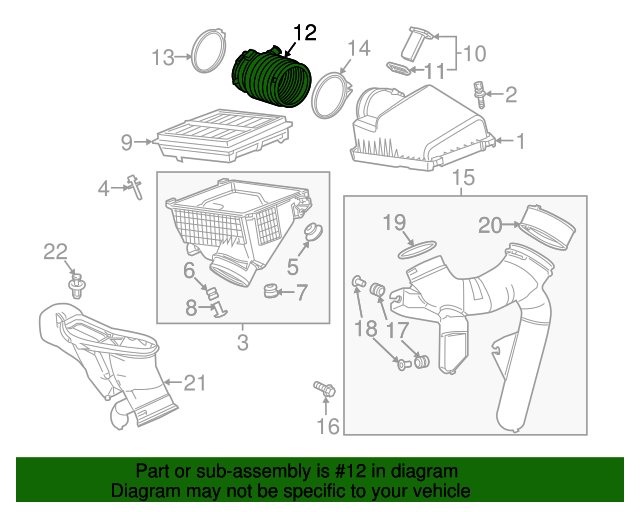 17228-R9P-A00 - Tube, Air Flow 2014-2020 Acura RLX | Honda Acura Online