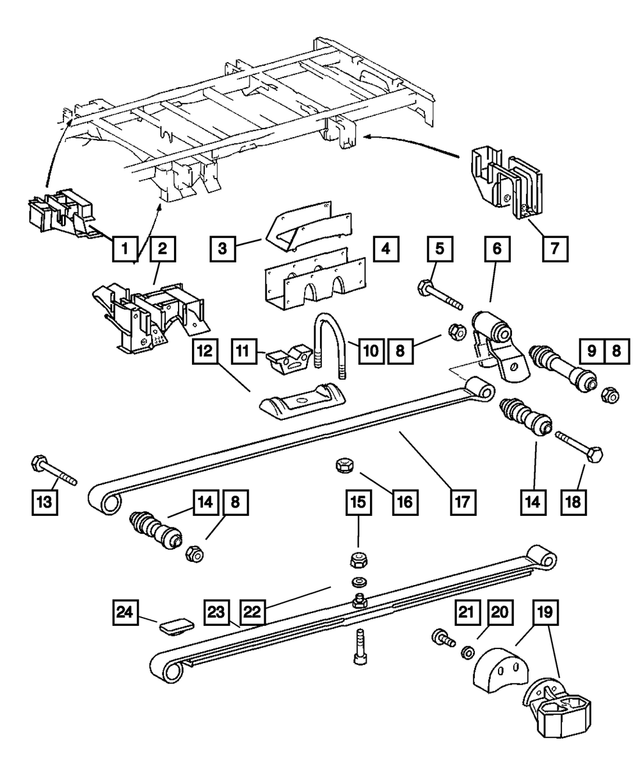2005 Dodge Sprinter 3500 Rear Spring U-Bolt Plate 5118777AA | Mopar Estores