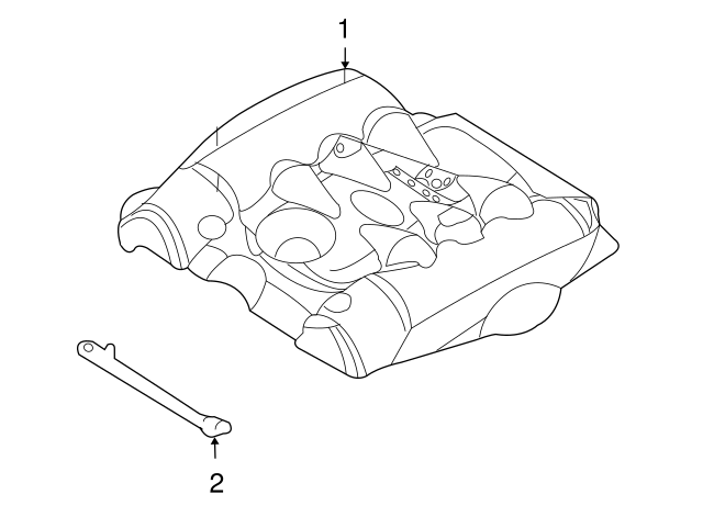 2006-2008 Kia Sedona Engine Cover 29240-3C400 | Genuine Kia Parts