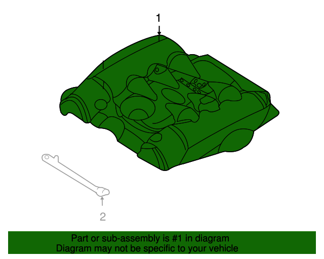 2006-2008 Kia Sedona Engine Cover 29240-3C400 | Genuine Kia Parts