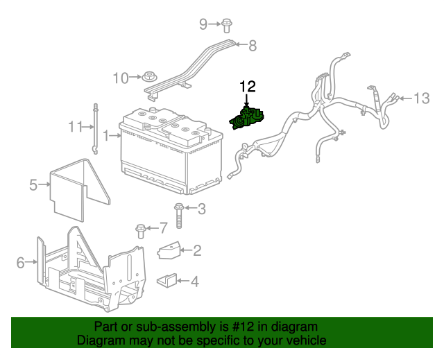 13545954 - Battery Monitor Module #13526054 - Findlay Part