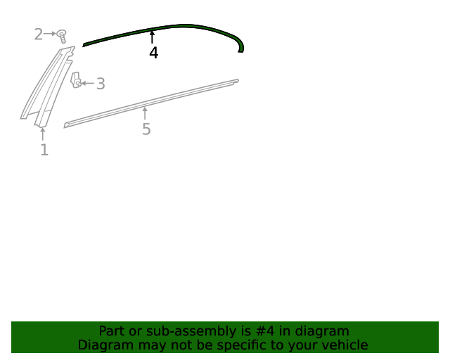177-735-40-00 - Upper Molding 2019-2022 Mercedes-Benz | Mercedes-Benz ...