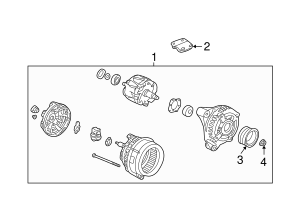 OEM 2005-2008 Honda Alternator 06311-RJA-505RM | Honda Automotive Parts