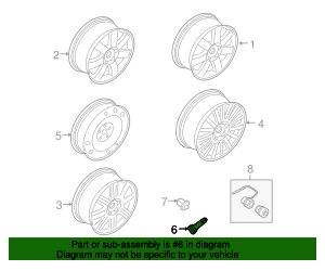 1998-2011 Ford Valve Stem 5F9Z-1700-AB | OEM Parts Online