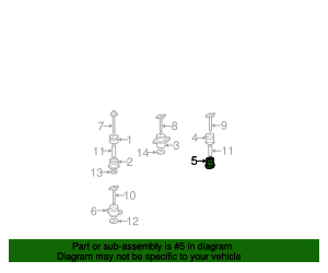 2005-2007 Toyota Sequoia Body Mount Cushion 52208-0C011 ...