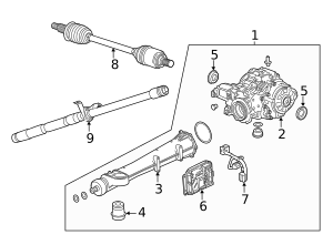 2016-2020 Buick Envision Differential Carrier 84751373 | TascaParts.com