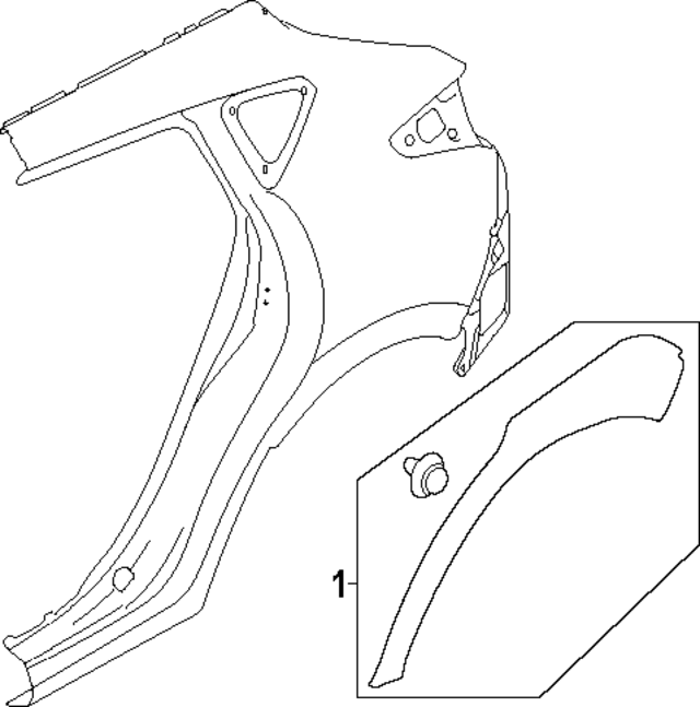 2024 Subaru Crosstrek Wheel Flare 91112FN31A | Subaru Parts Guys