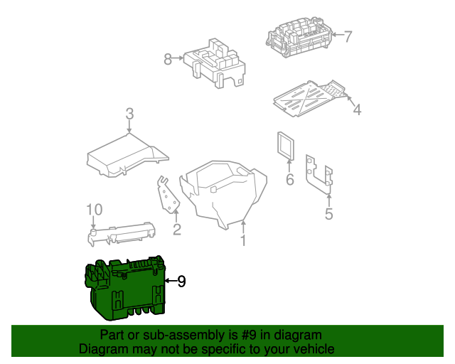 221-540-68-50-64 - Fuse Box 2011-2014 Mercedes-Benz | Mercedes-Benz USA ...
