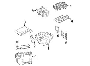 221-906-36-00 - Relay & Fuse Plt 2011-2014 Mercedes-Benz | Mercedes ...