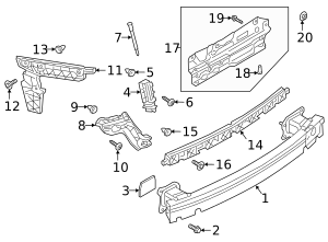 2019-2023 Audi Upper Guide Catch 4K0-807-975 | Genuine Audi Parts
